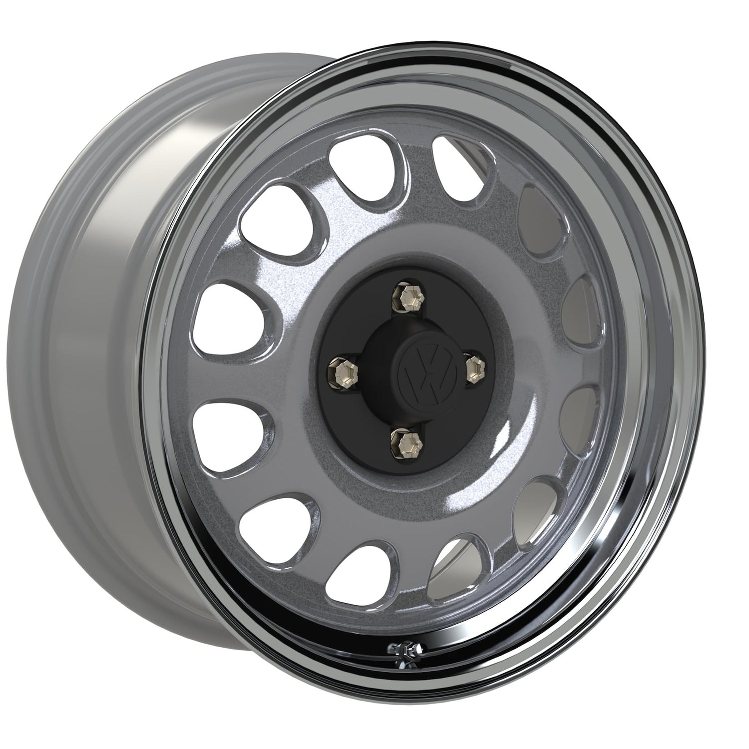 B-Star Alloy-Steel G60 Wheel - Silver w/ Diamond Polished Lip (7.5 x 1 ...