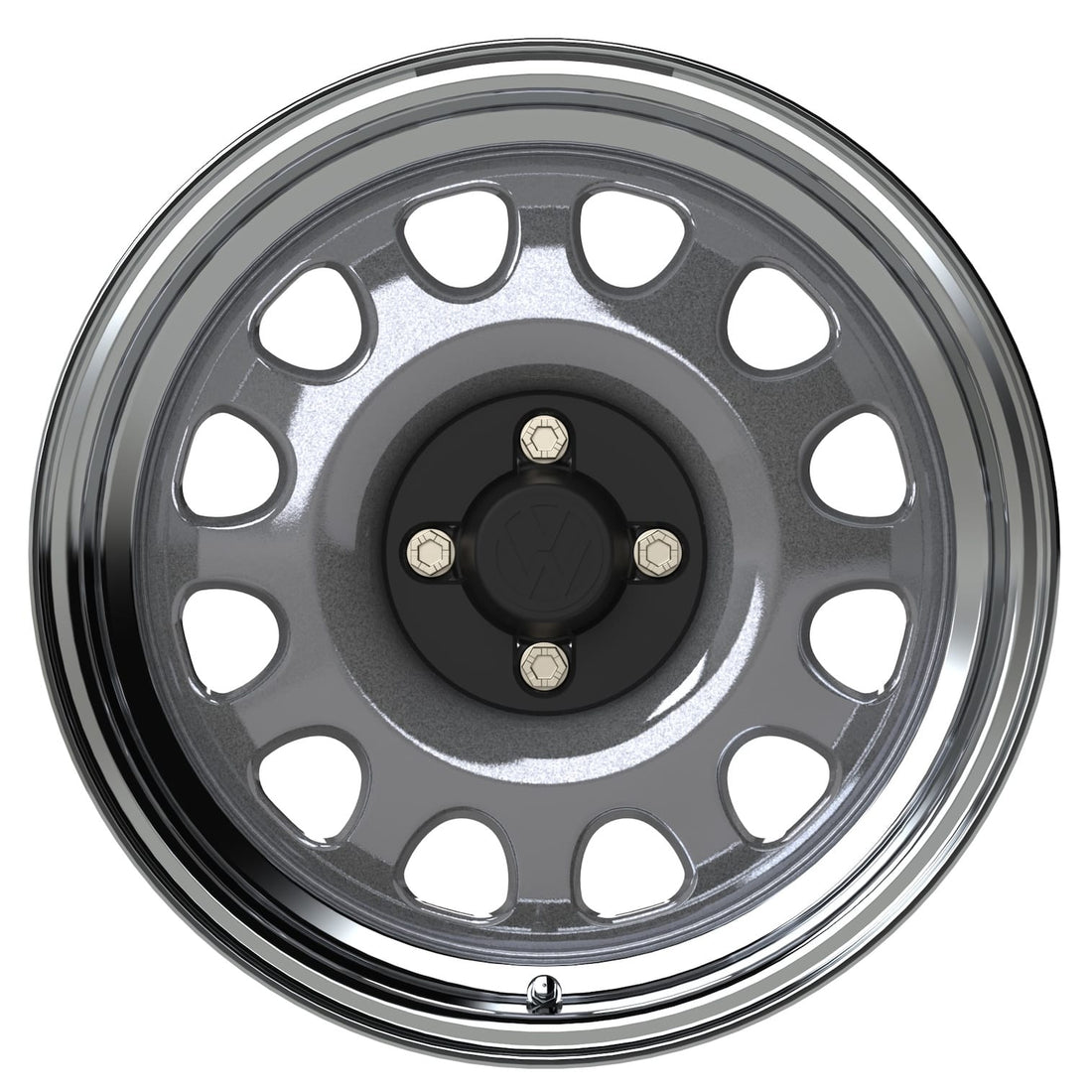 B-Star Alloy-Steel G60 Wheel - Silver w/ Diamond Polished Lip (7.5 x 1 ...